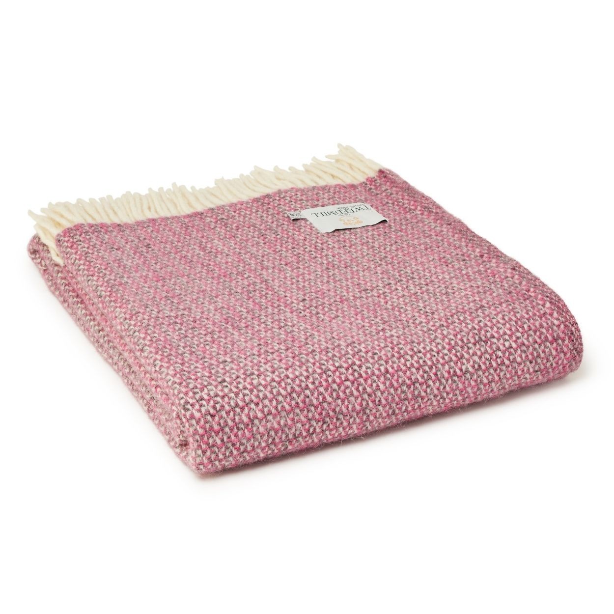 Pink & Grey Illusion Throw By Tweedmill – Little Welsh Company