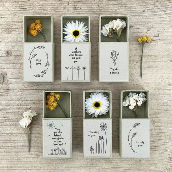 Matchbox 'Lovely You' flowers – Little Welsh Company