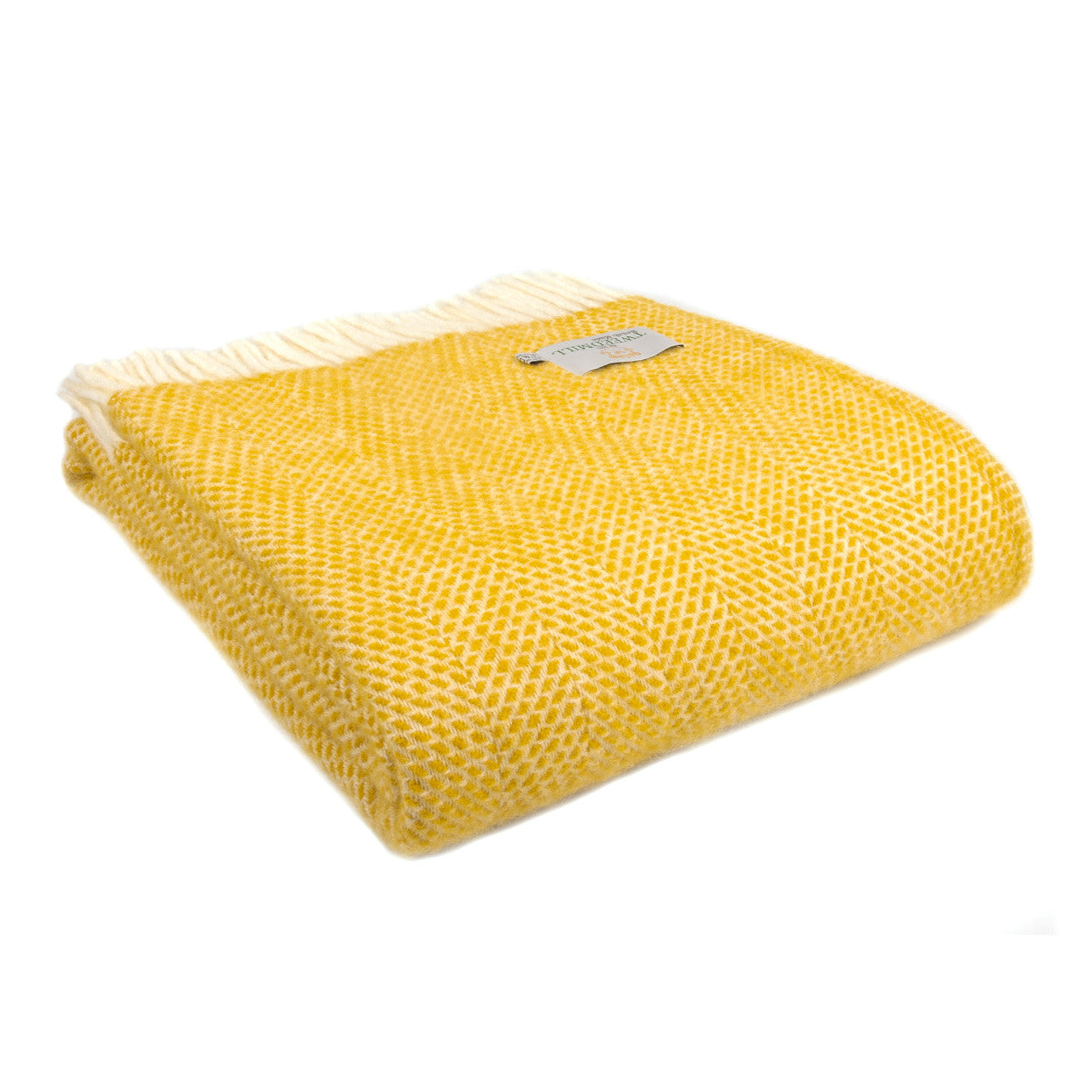 Beehive Yellow Throw By Tweedmill – Little Welsh Company