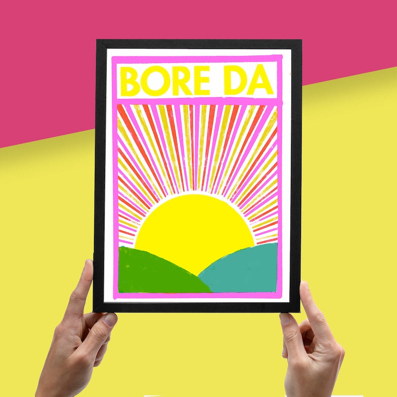 Bore Da A4 Print – Little Welsh Company