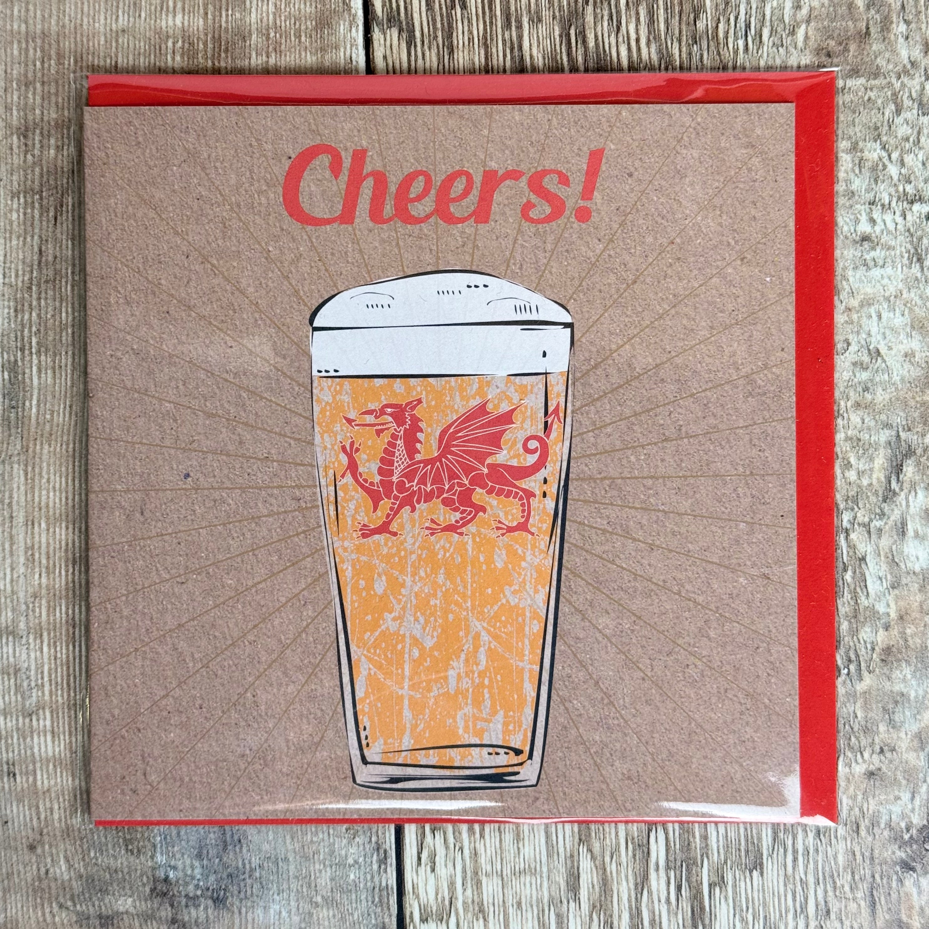 Cheers Greeting Card – Little Welsh Company