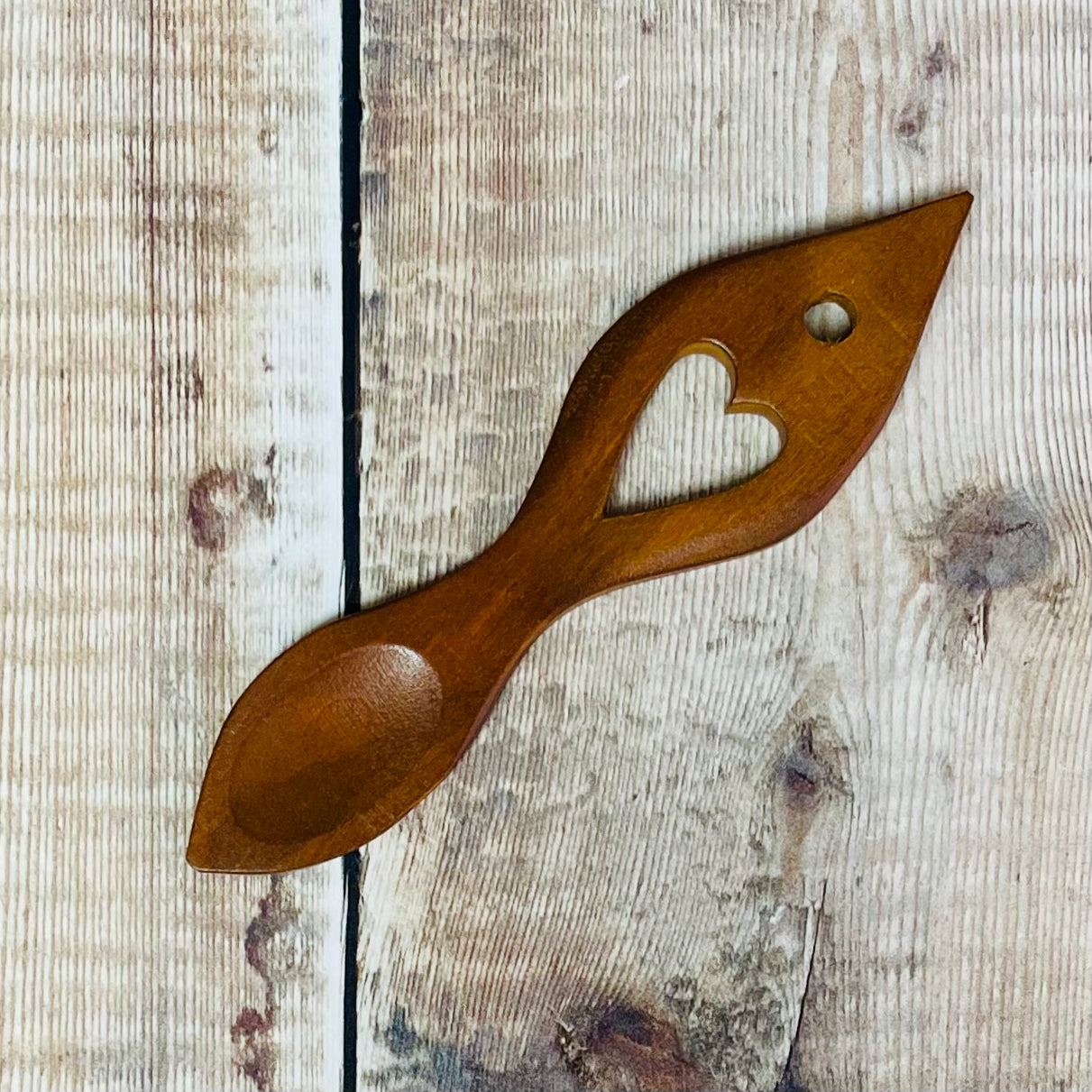 Small Simple Heart Lovespoon - Medium Tone – Little Welsh Company