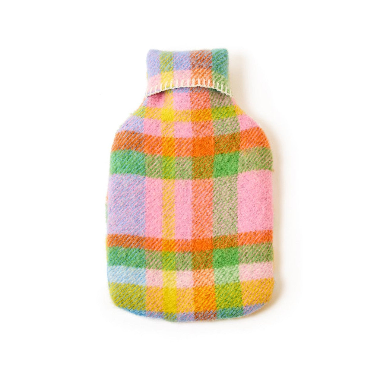 Pure New Wool Hot Water Bottle Rainbow Check – Little Welsh Company