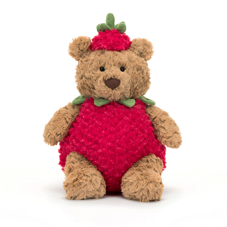 Strawberry Bartholomew Bear by Jellycat – Little Welsh Company