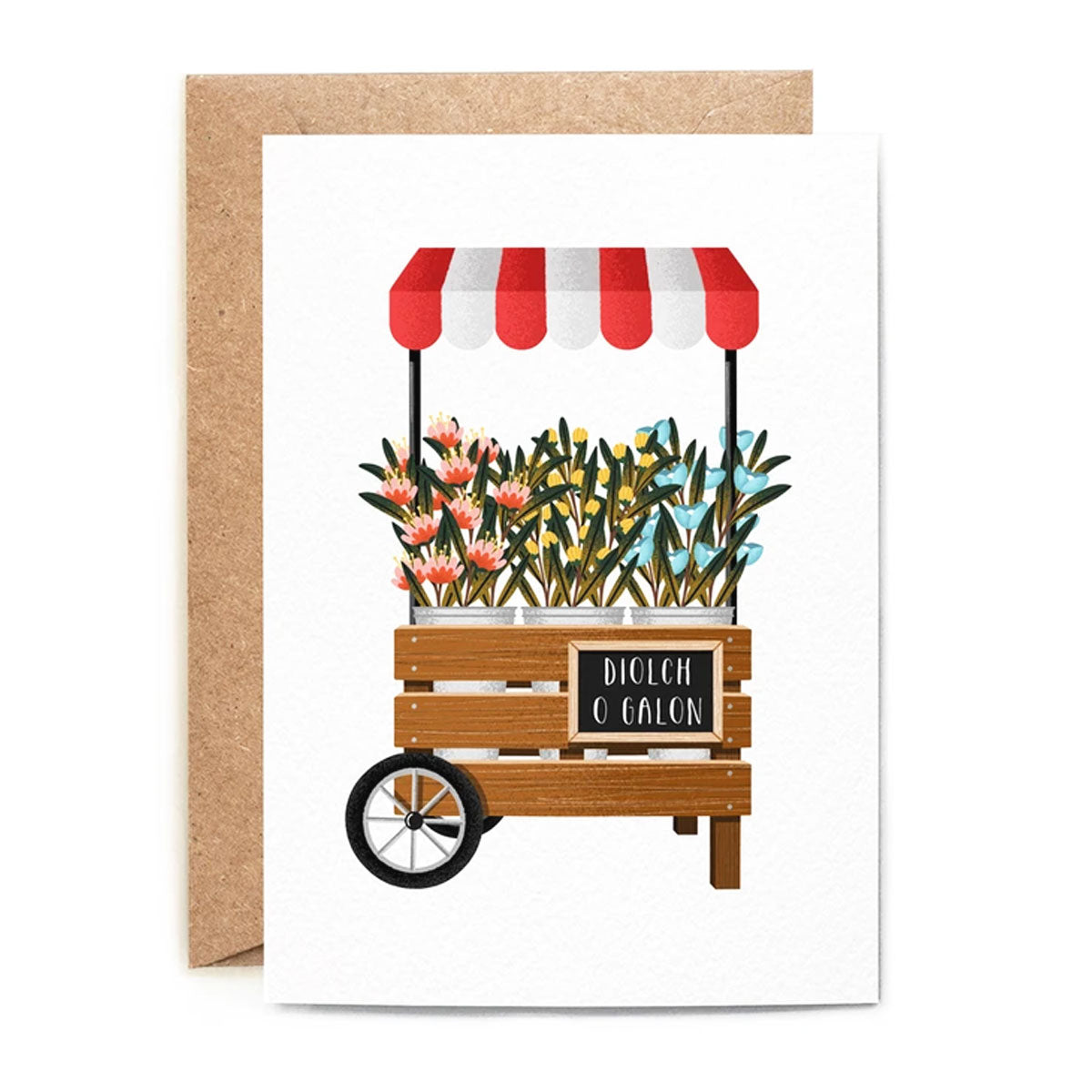 Diolch O Galon Card – Little Welsh Company