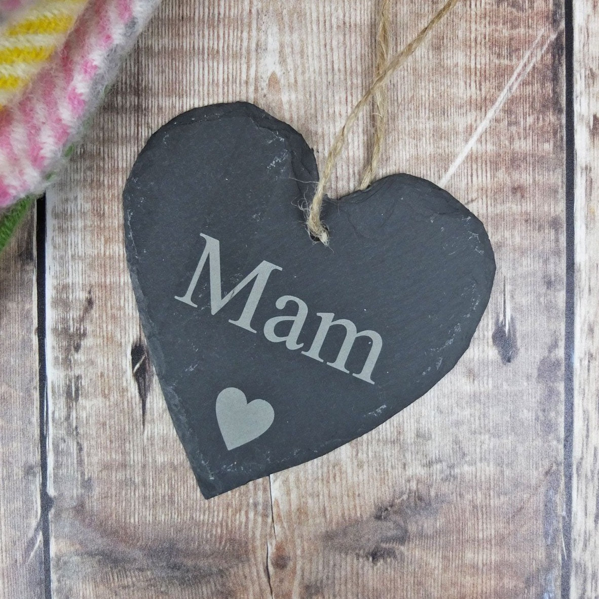 Medium Mam Slate heart – Little Welsh Company