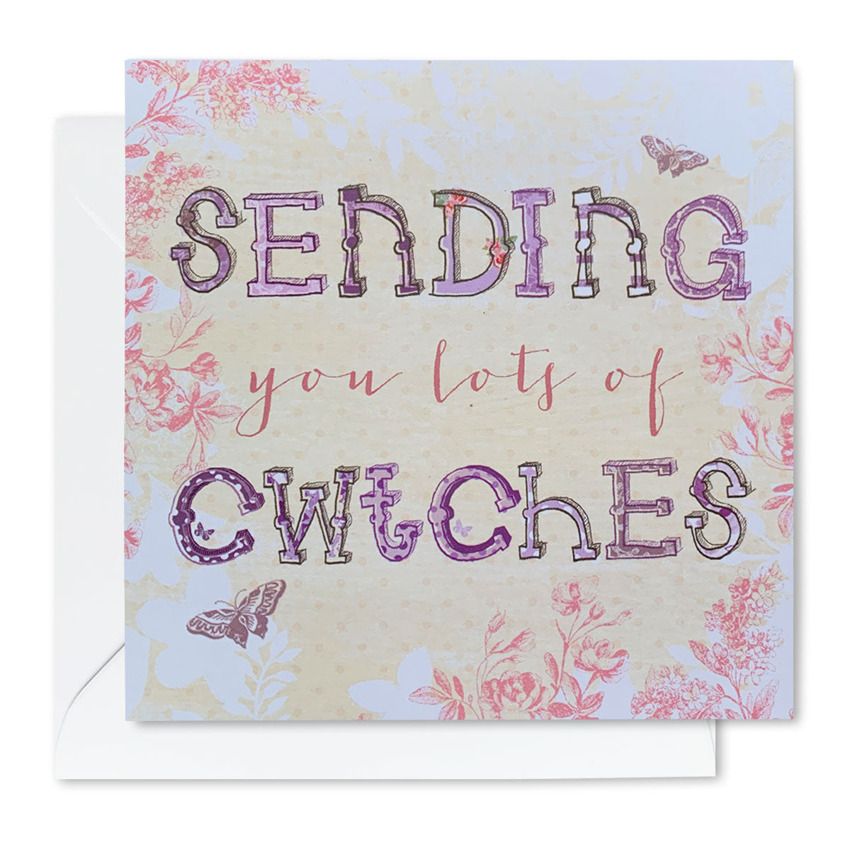 Sending you lots of Cwtches Card – Little Welsh Company