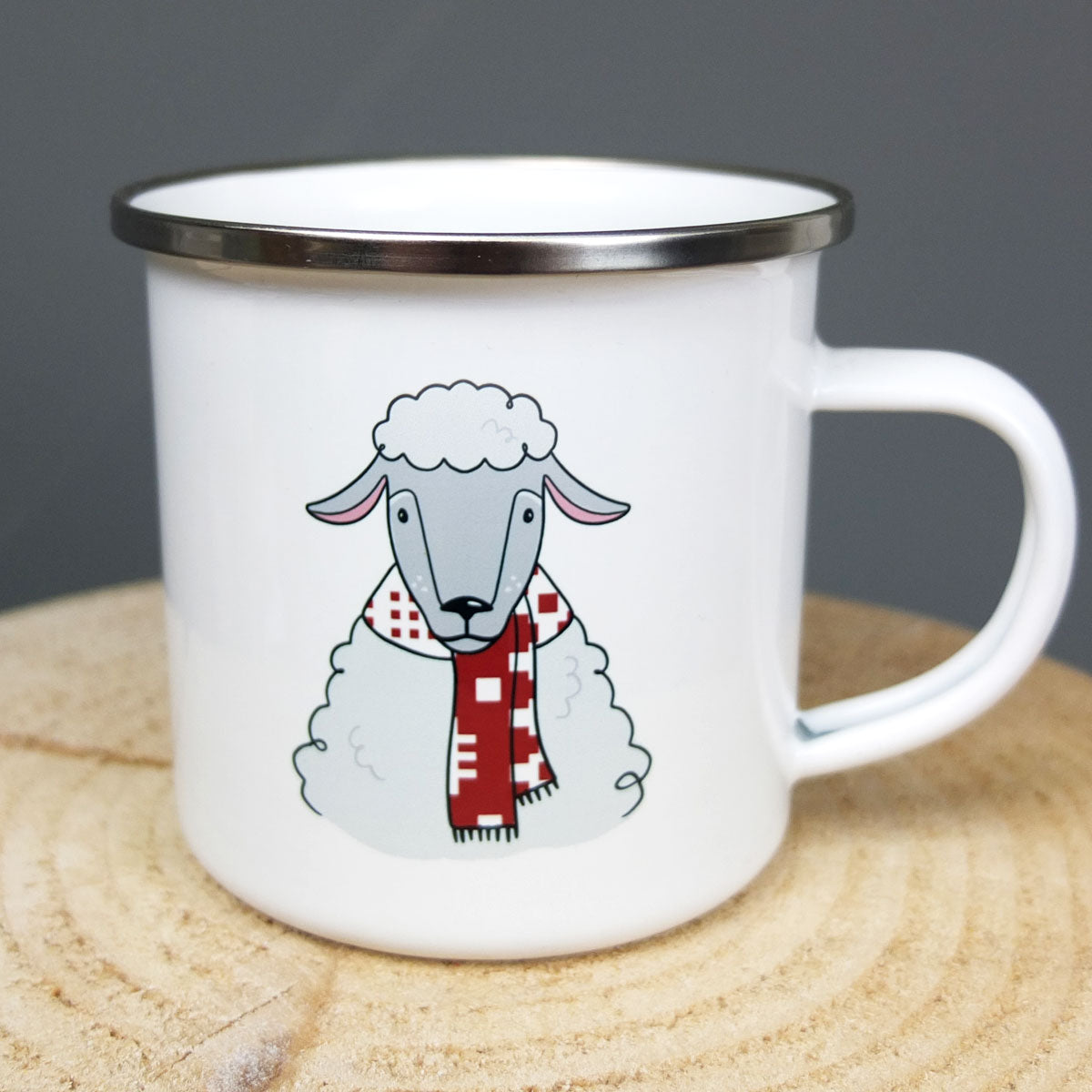 Enamel Sheep With Scarf Mug – Little Welsh Company