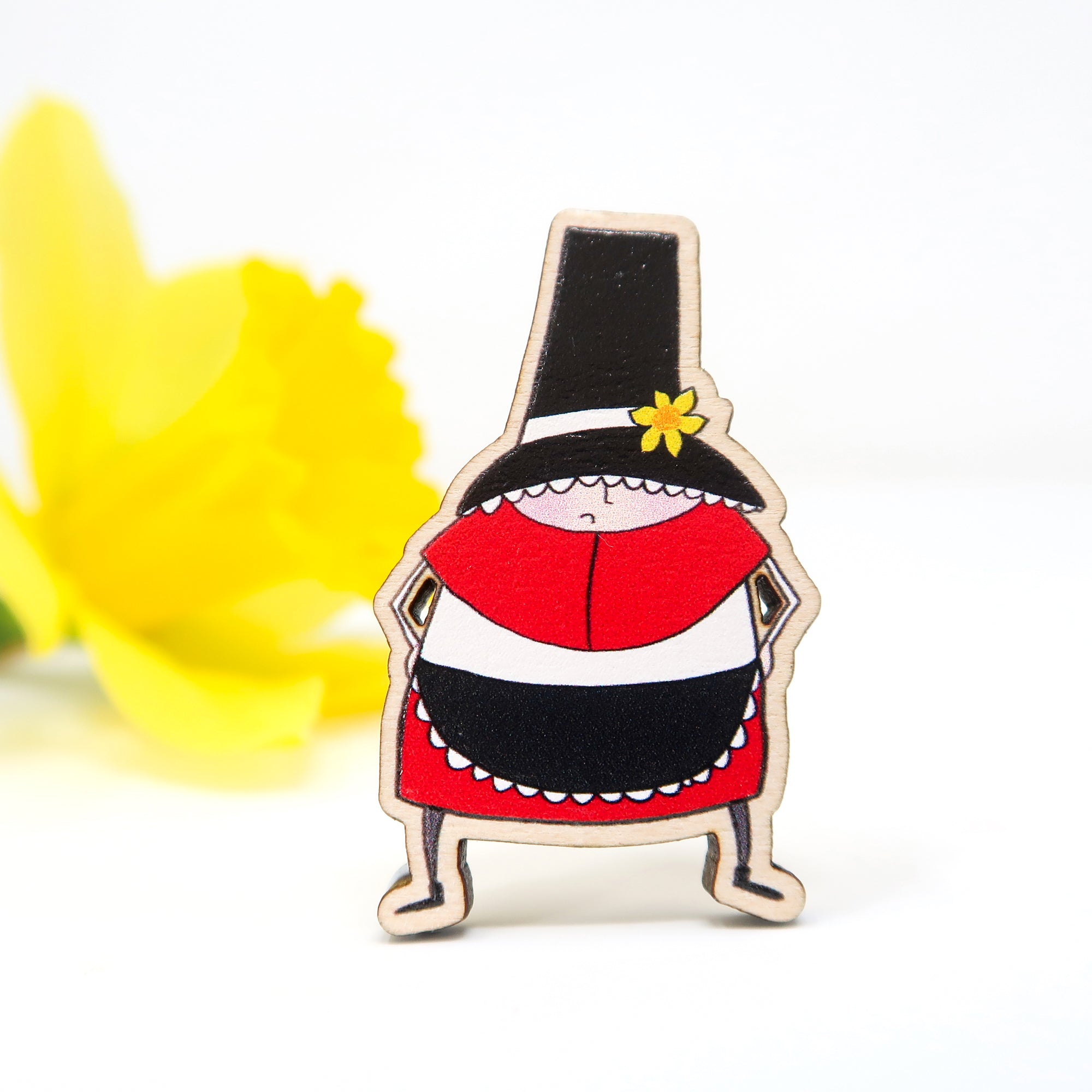 Grumpy Welsh Lady Pin – Little Welsh Company