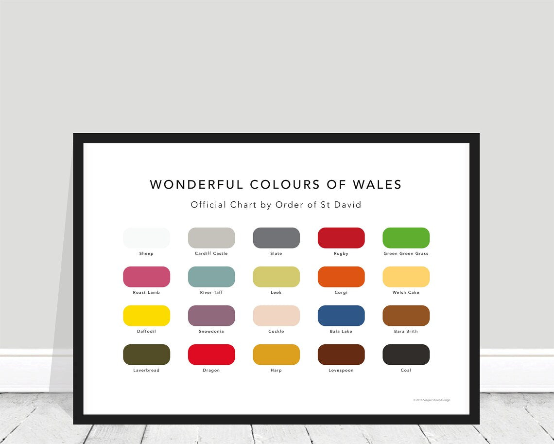 Wonderful Colours of Wales Print – Little Welsh Company