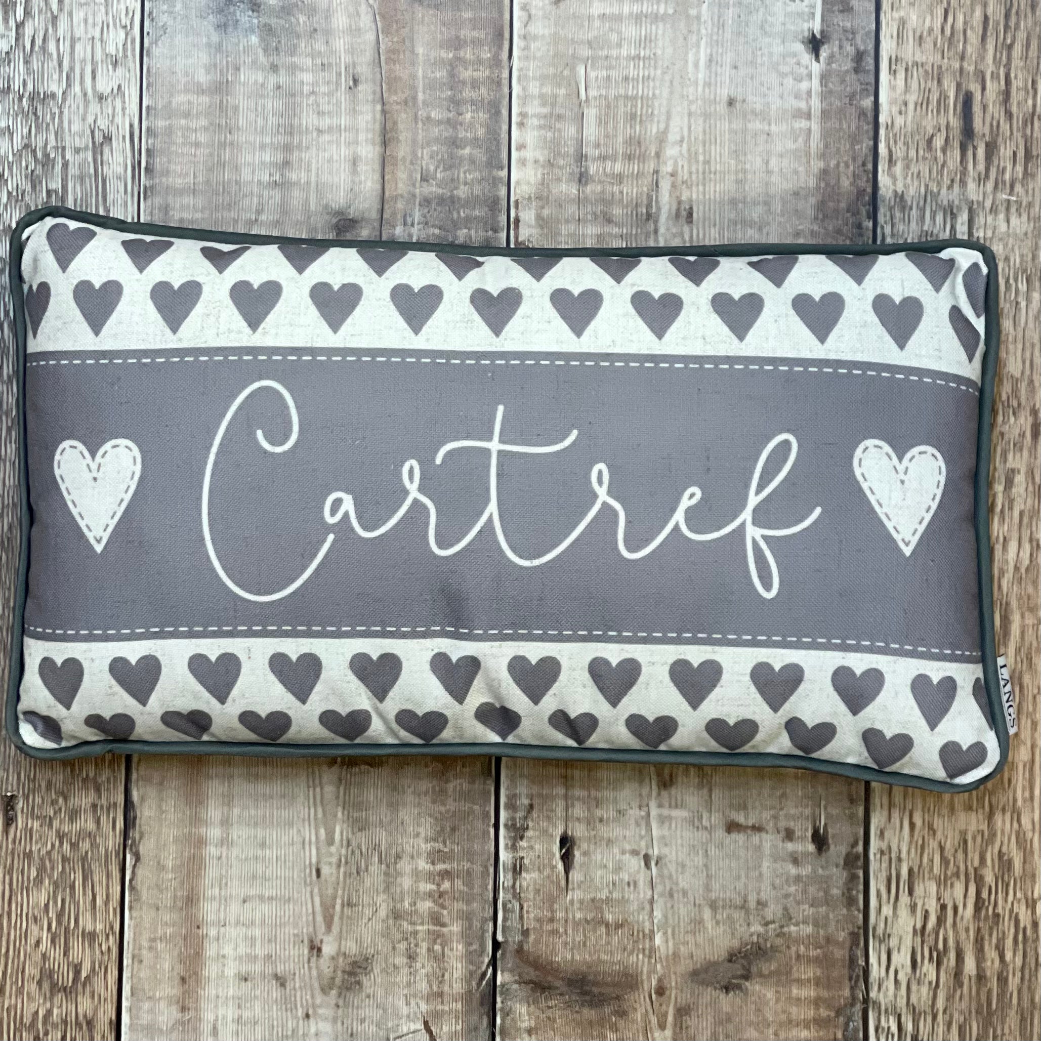 Cartref Hearts Welsh Cushion – Little Welsh Company