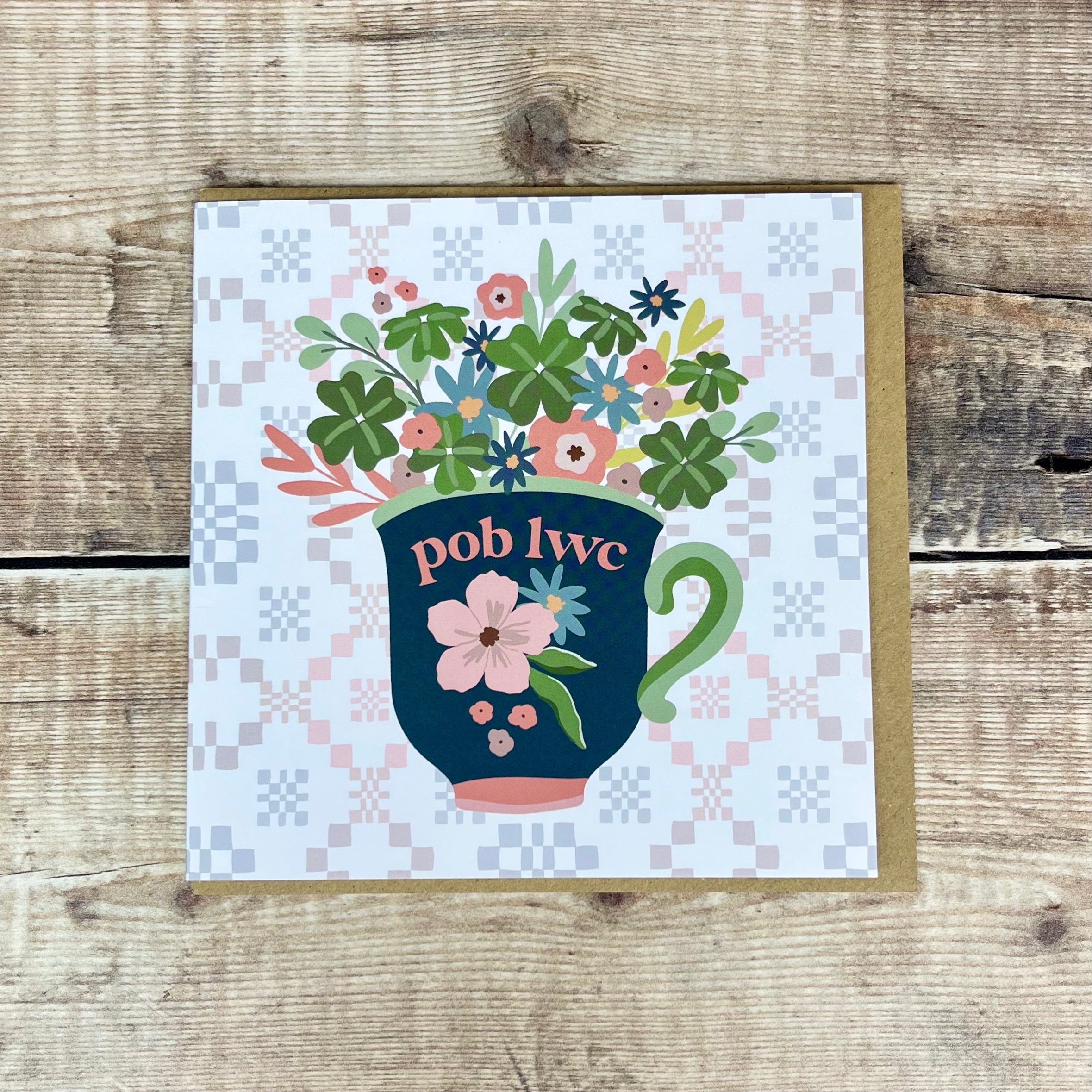 Cup of 'Pob Lwc' Card – Little Welsh Company