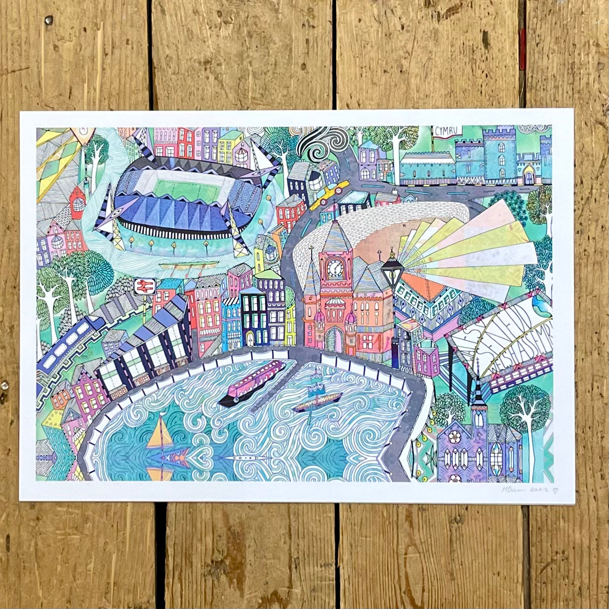 Cardiff Bay Welsh Art Print – Little Welsh Company