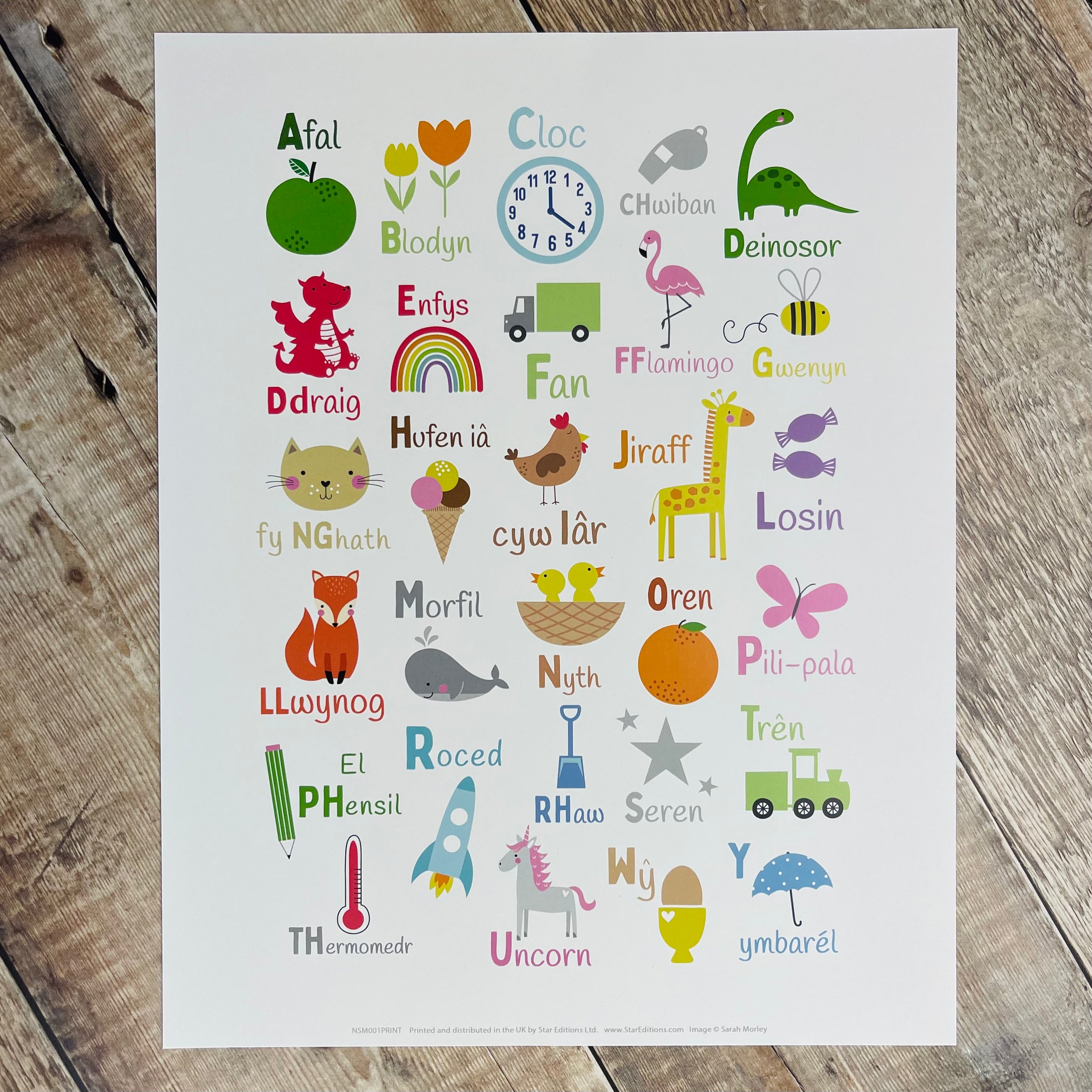 Welsh Alphabet Print – Little Welsh Company
