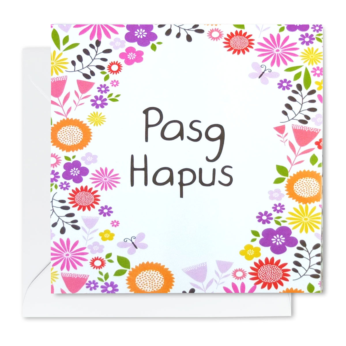 Pasg Hapus Floral Card – Little Welsh Company